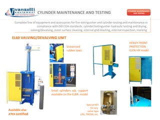 EQUIPMENT FOR EXTINGUISHER & CYLINDER MAINTENANCE AND TESTING / CLEAN ...