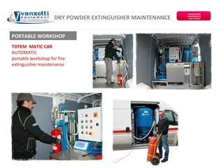 EQUIPMENT FOR EXTINGUISHER & CYLINDER MAINTENANCE AND TESTING / CLEAN ...