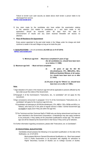 Vao exam-2010 | PDF