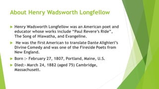 Henry wadsworth longfellow | PDF