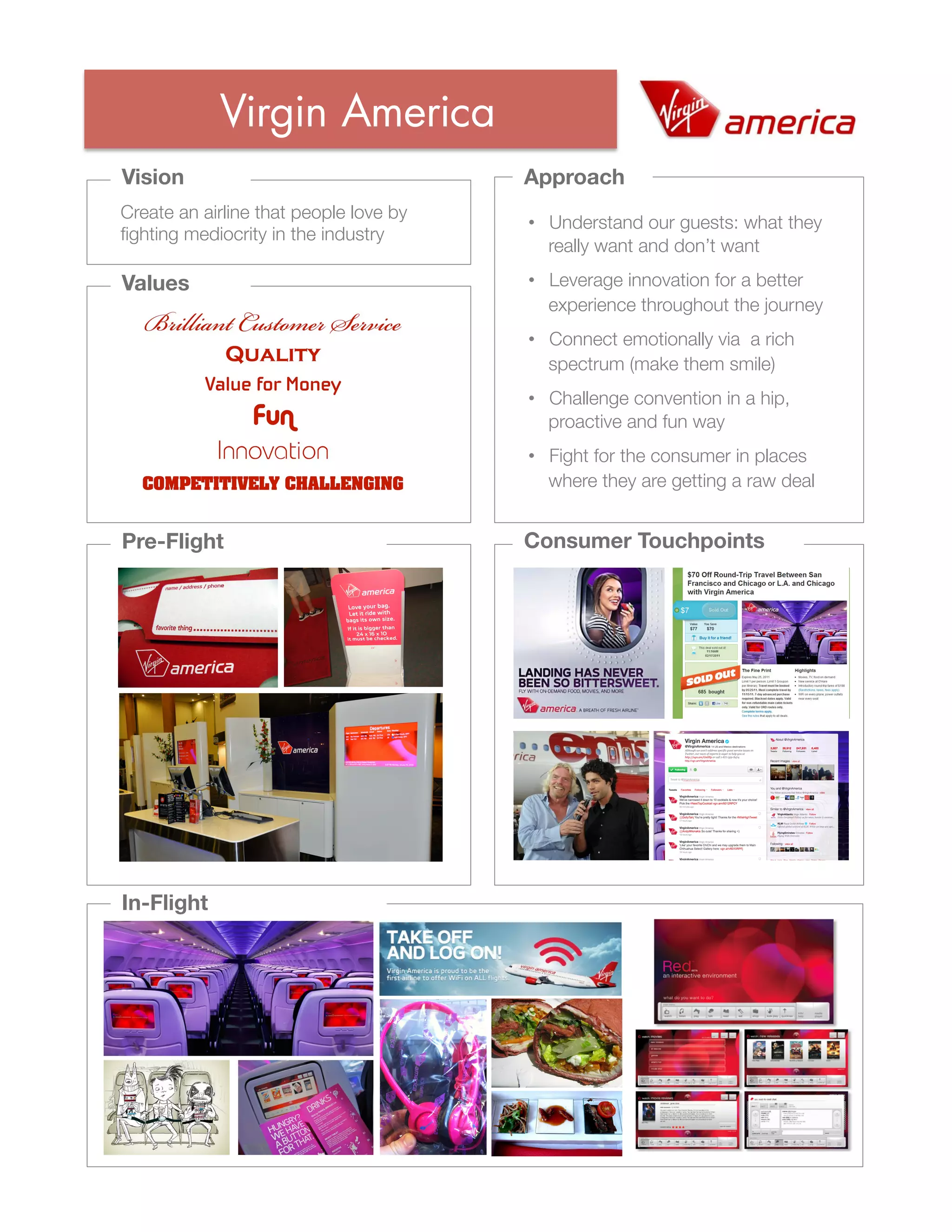 Virgin America values one-sheeter | PDF