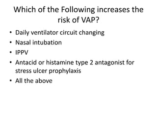 THE VENTILATOR CIRCUIT AND VENTILATOR-ASSOCIATED PNEUMONIA (VAP) | PPTX ...