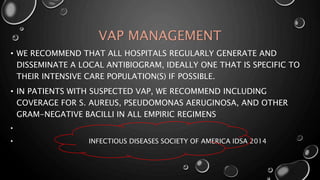 ventilator acquired pneumonia | PPTX