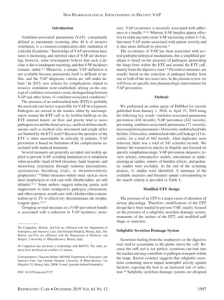 VAP.pdf | Lung and Respiratory Health | Diseases and Conditions