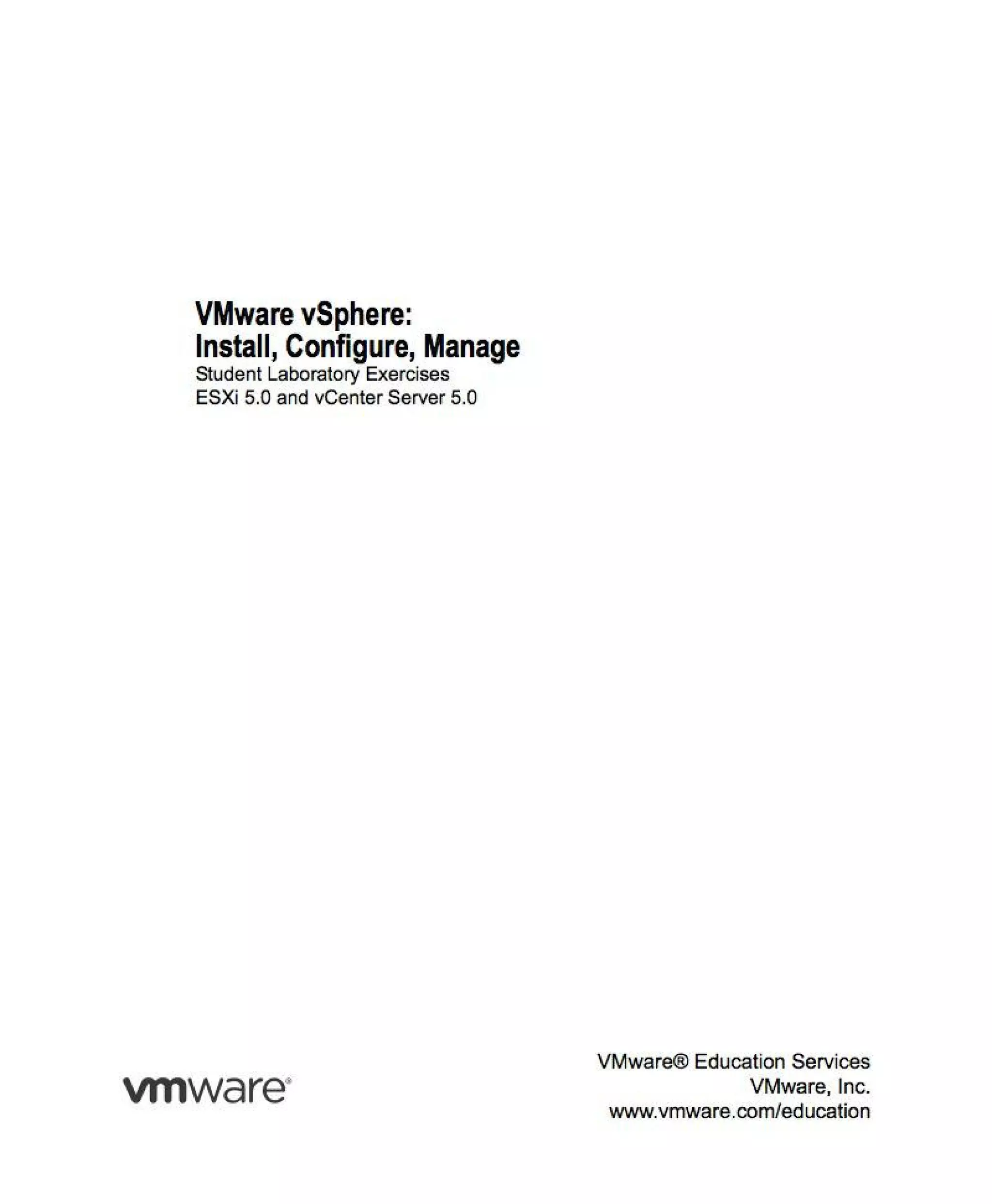 LAB VMWARE | PDF
