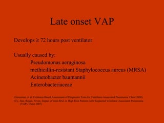 Ventilator Associated Pneumonia | PPT | Physical Therapy | Wellness