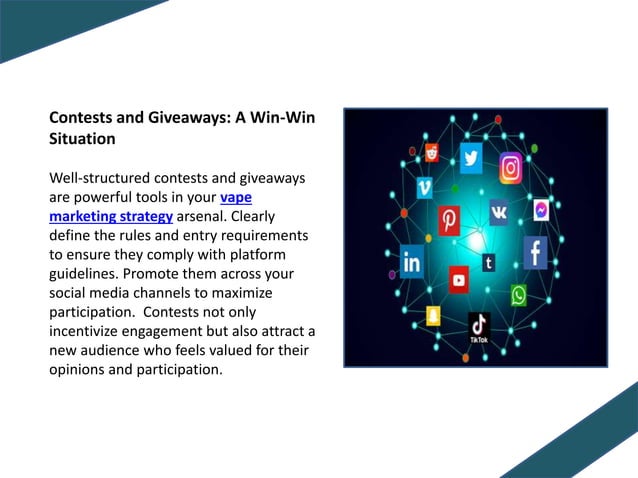 How a Winning Vape Marketing Strategy Fuels Social Media Growth | PPT