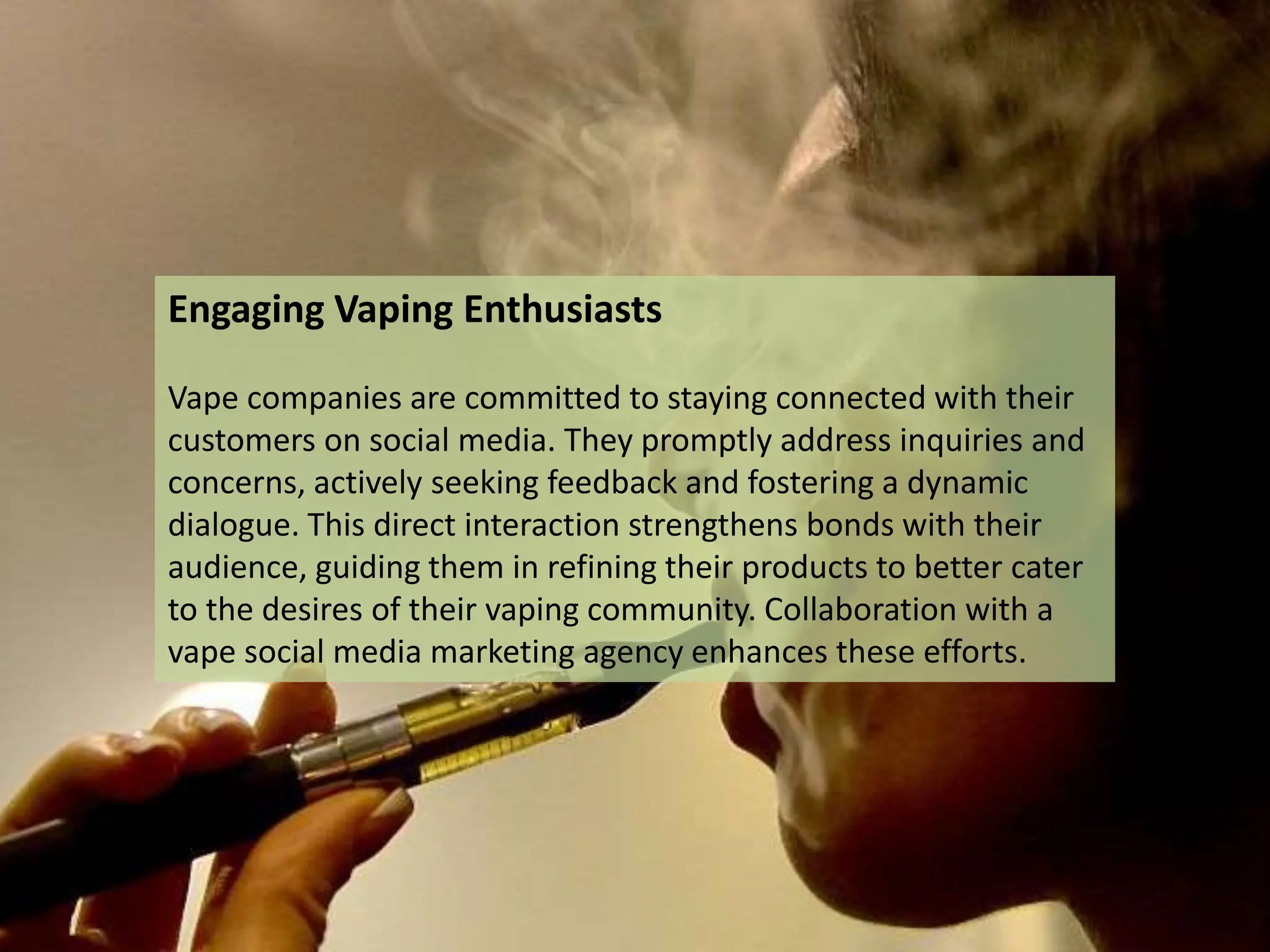 Social Media Marketing Success: Fueling the Vaping Revolution | PPTX