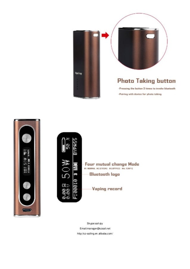 Vape snap 50w box mod