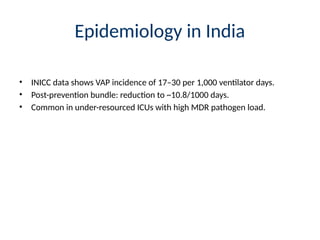 VAP_Indian_ICU_Enhanced_Presentation ventilation | PPTX