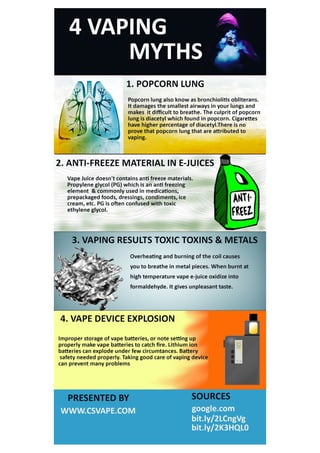 4 Vaping Myths | PDF