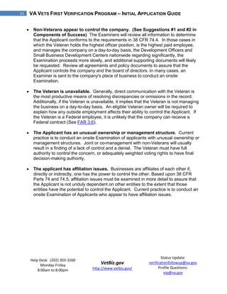 Vets First Verification Program Initial Application Guide | PDF
