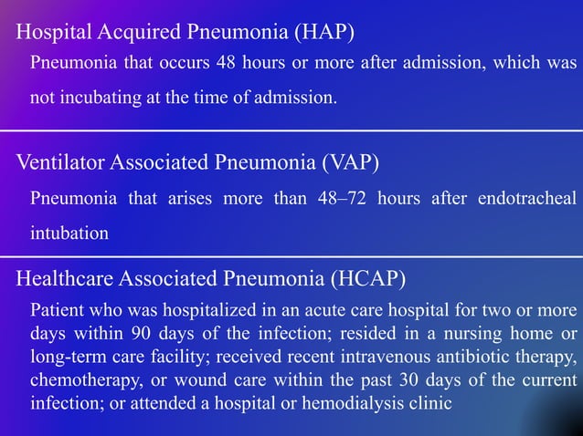 Hospital Acquired Pneumonia lecture | PPTX