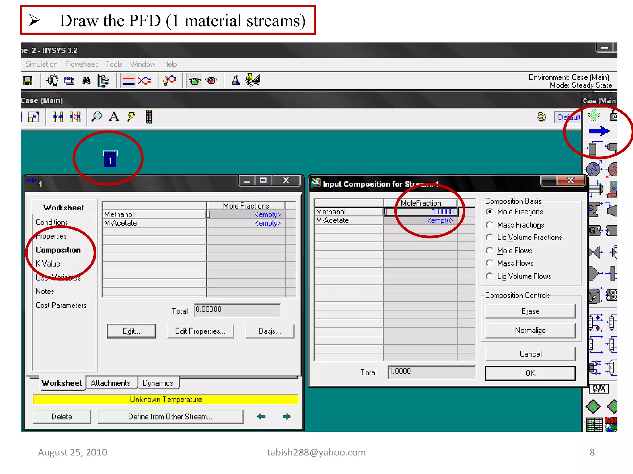 Vapor liquid equilibrium using hysys | PPSX