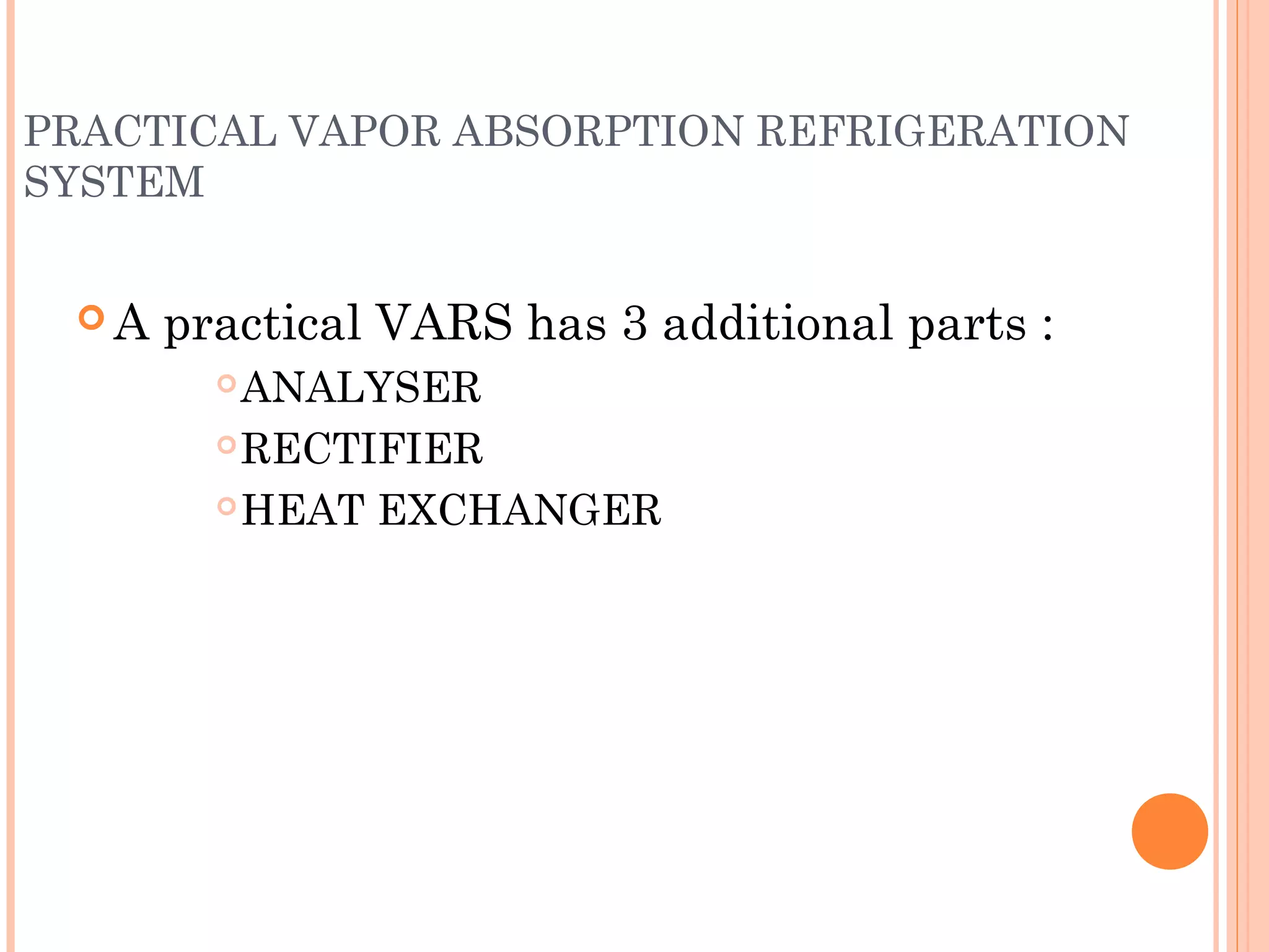 Vapor absorption system | PPT