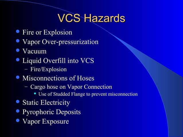 Vapour control system | PPT