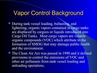 Vapour control system | PPT