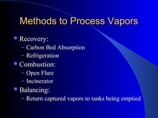 Vapour control system | PPT