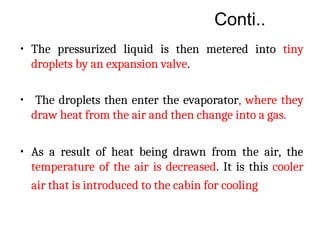 Vapor cycle & Air Cycle cooling system .ppt