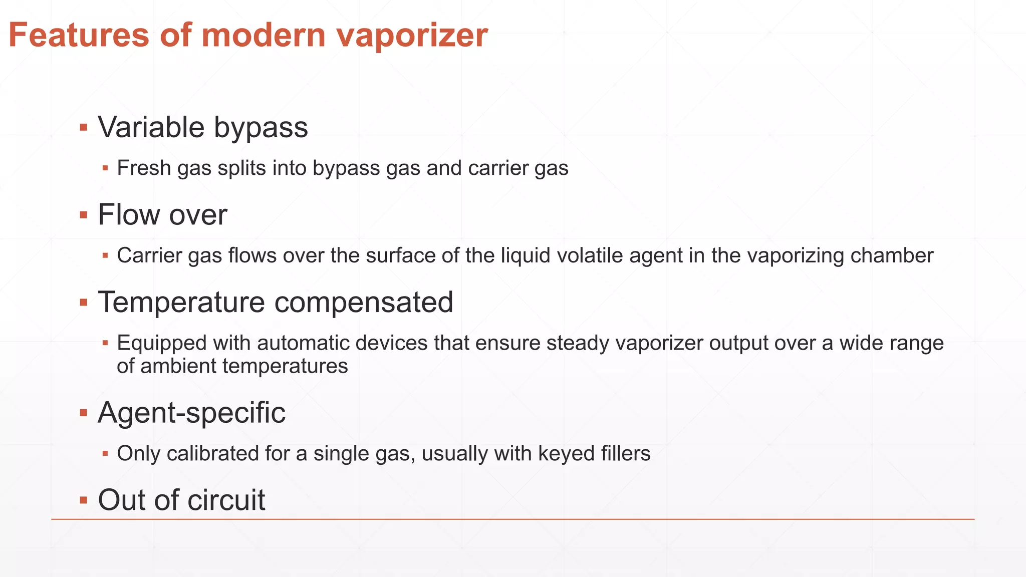 Vaporizers in Anaesthesia | PDF