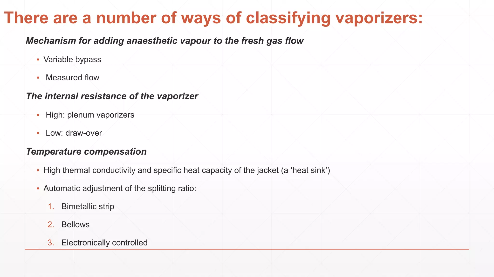 Vaporizers in Anaesthesia | PDF