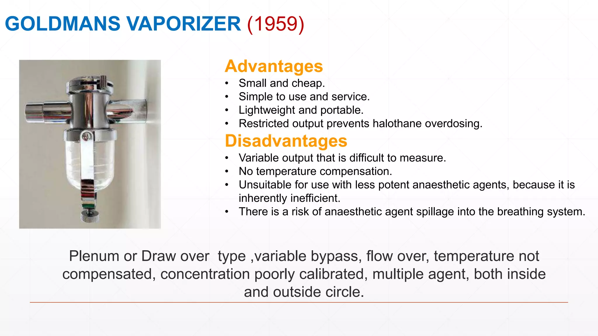 Anaesthesia Vaporizers | PPTX