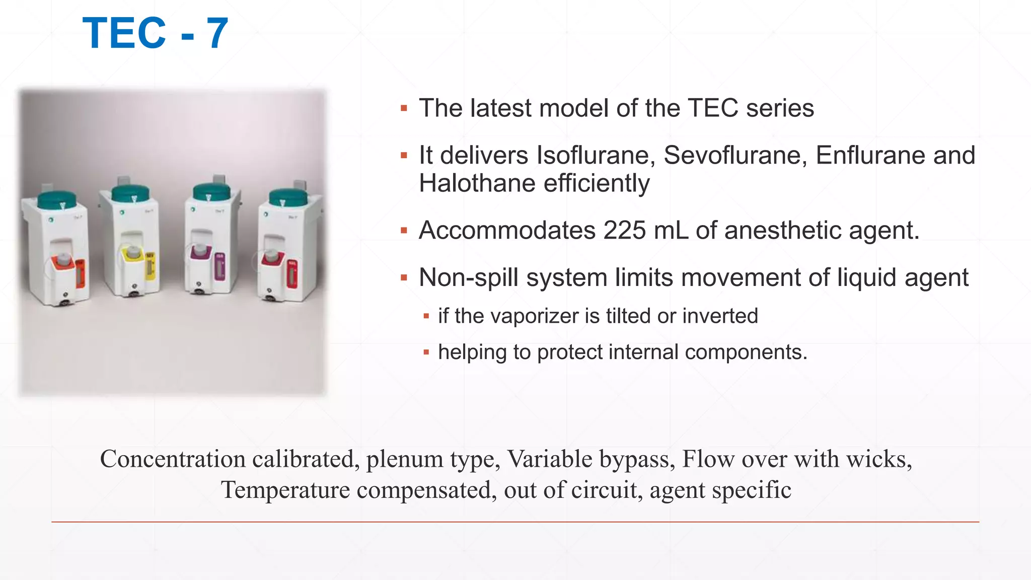 Anaesthesia Vaporizers | PPTX