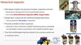 Anaesthesia Vaporizers | PPTX