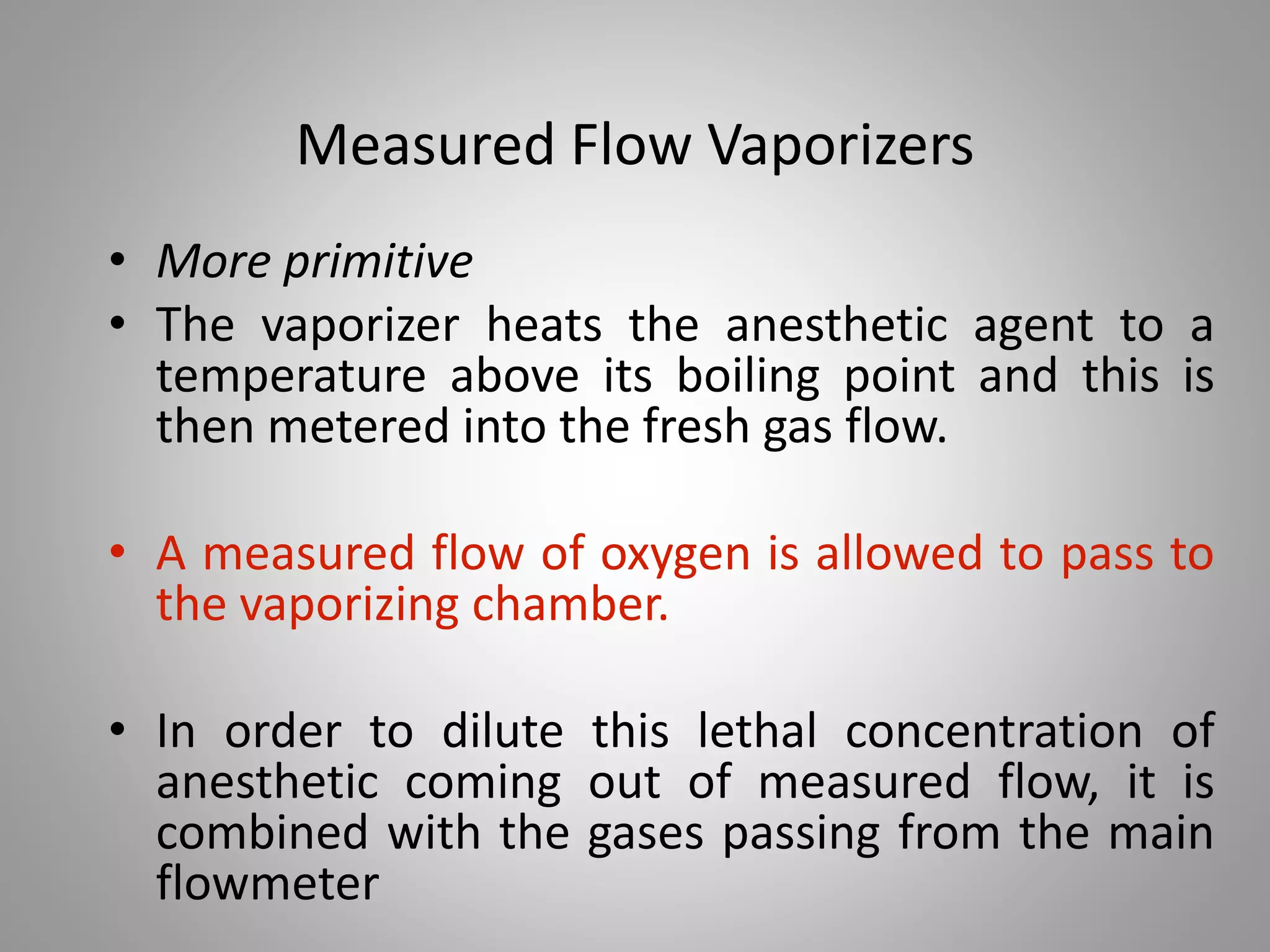 Vaporizers in Anesthesia | PPTX