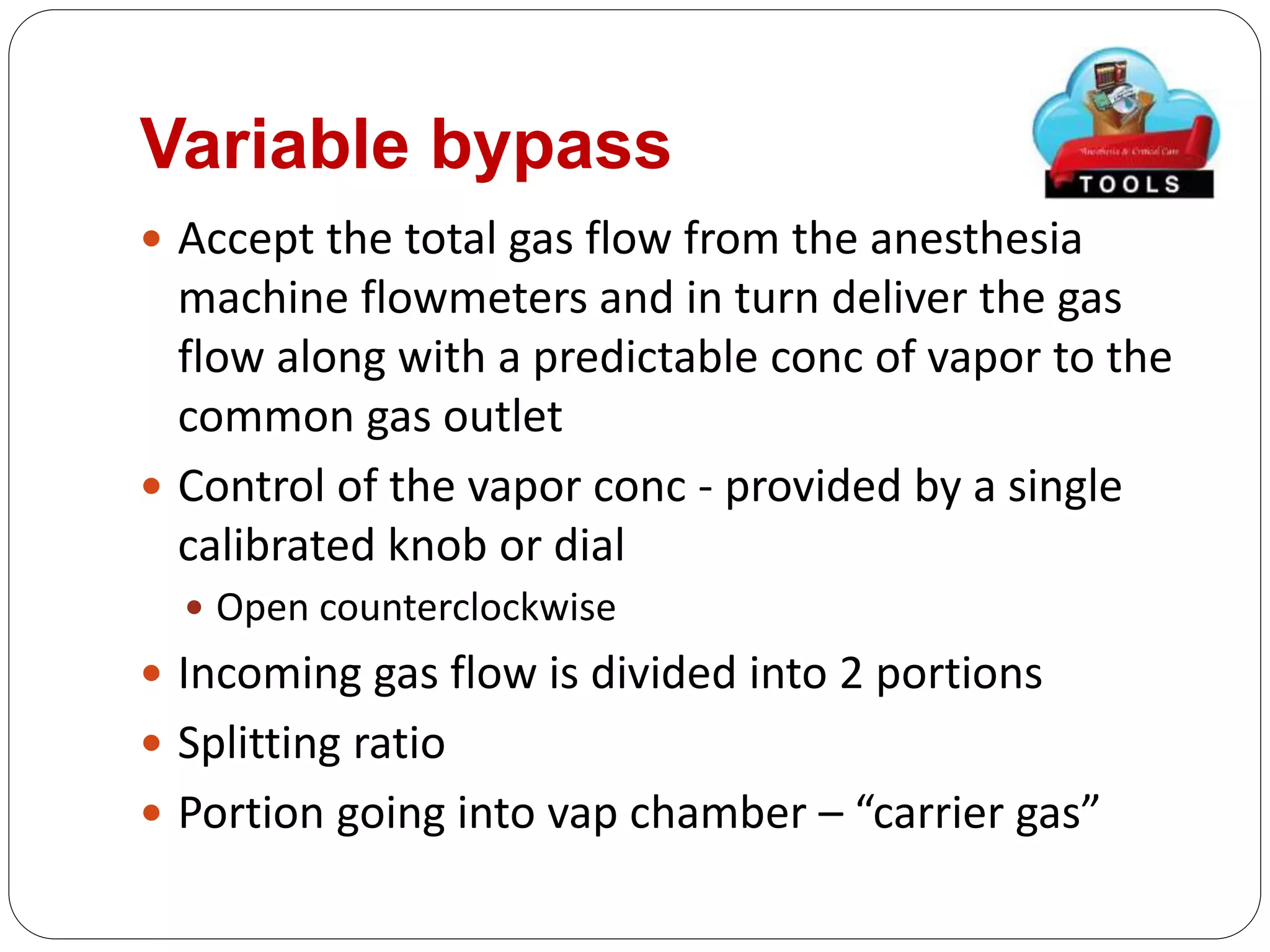 Understanding Anesthesia Vaporizers | PPSX