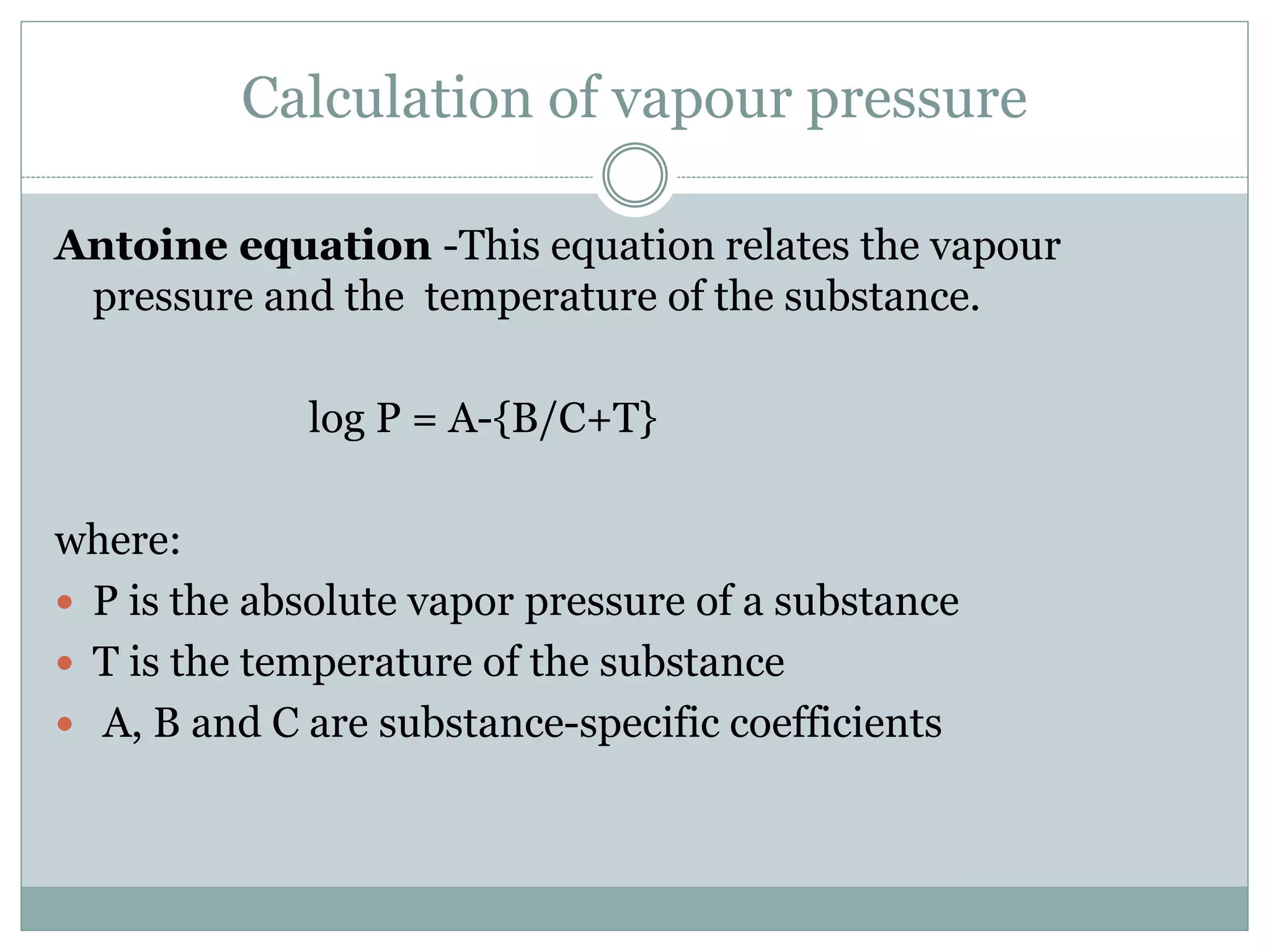 Vapor pressure concept | PPTX