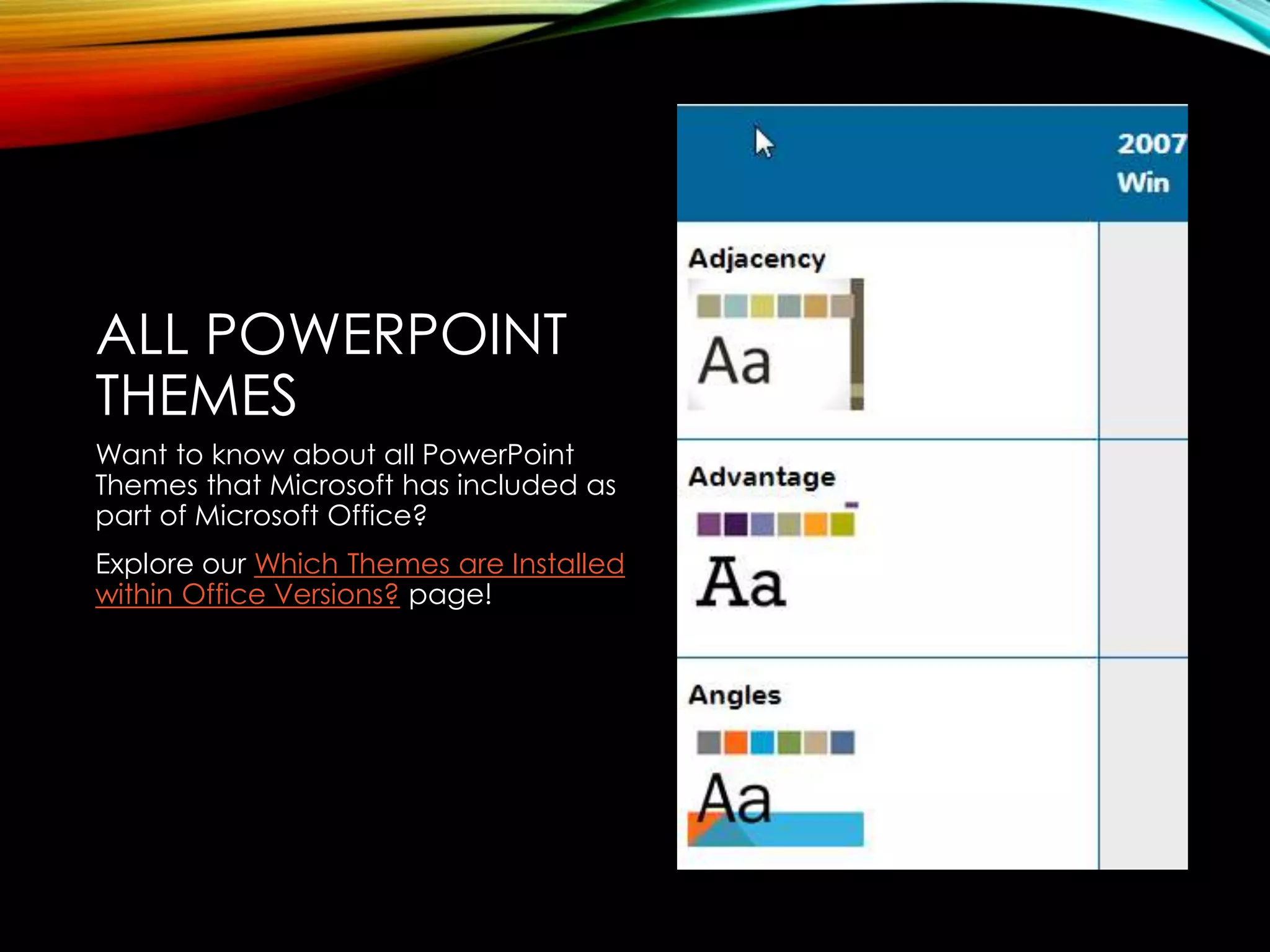 Vapor Trail Theme in PowerPoint | PPTX