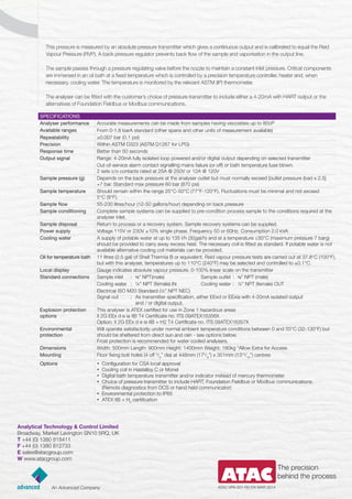 Vapour pressure-model-1354 atac | PDF