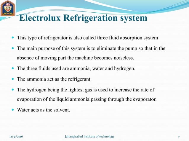 Vapour absorption system | PPTX | Chemistry | Science