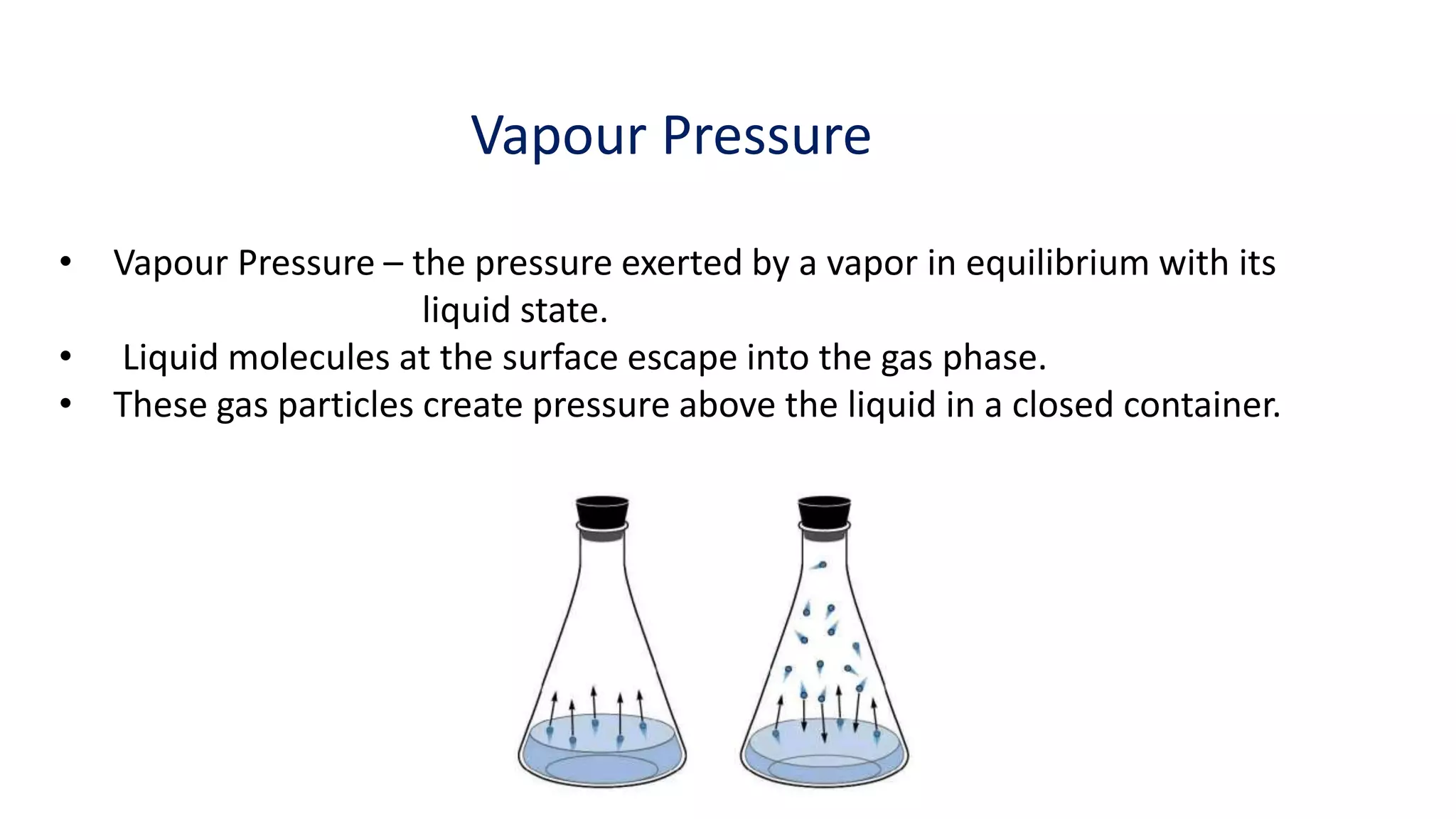Vapour pressure and cavitation | PPTX