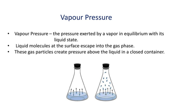 Vapour pressure and cavitation | PPTX | Chemistry | Science