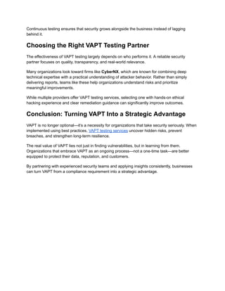 VAPT Best Practices Explained_ Building Stronger Defenses Through Smart ...