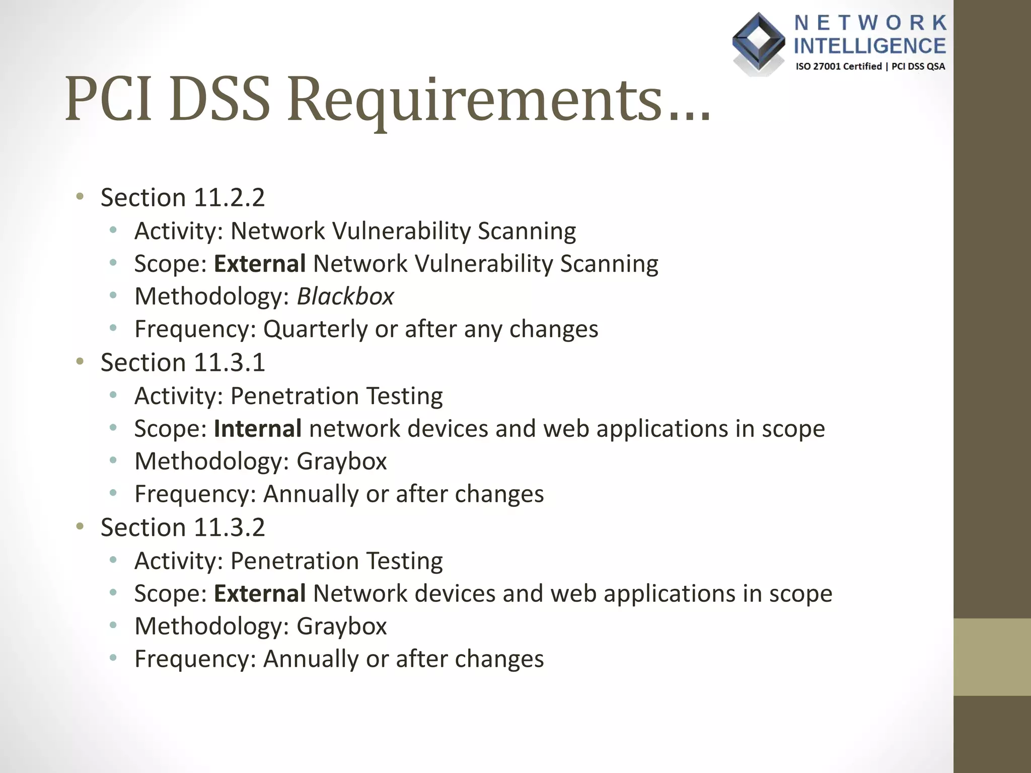 Vapt pci dss methodology ppt v1.0 | PPTX