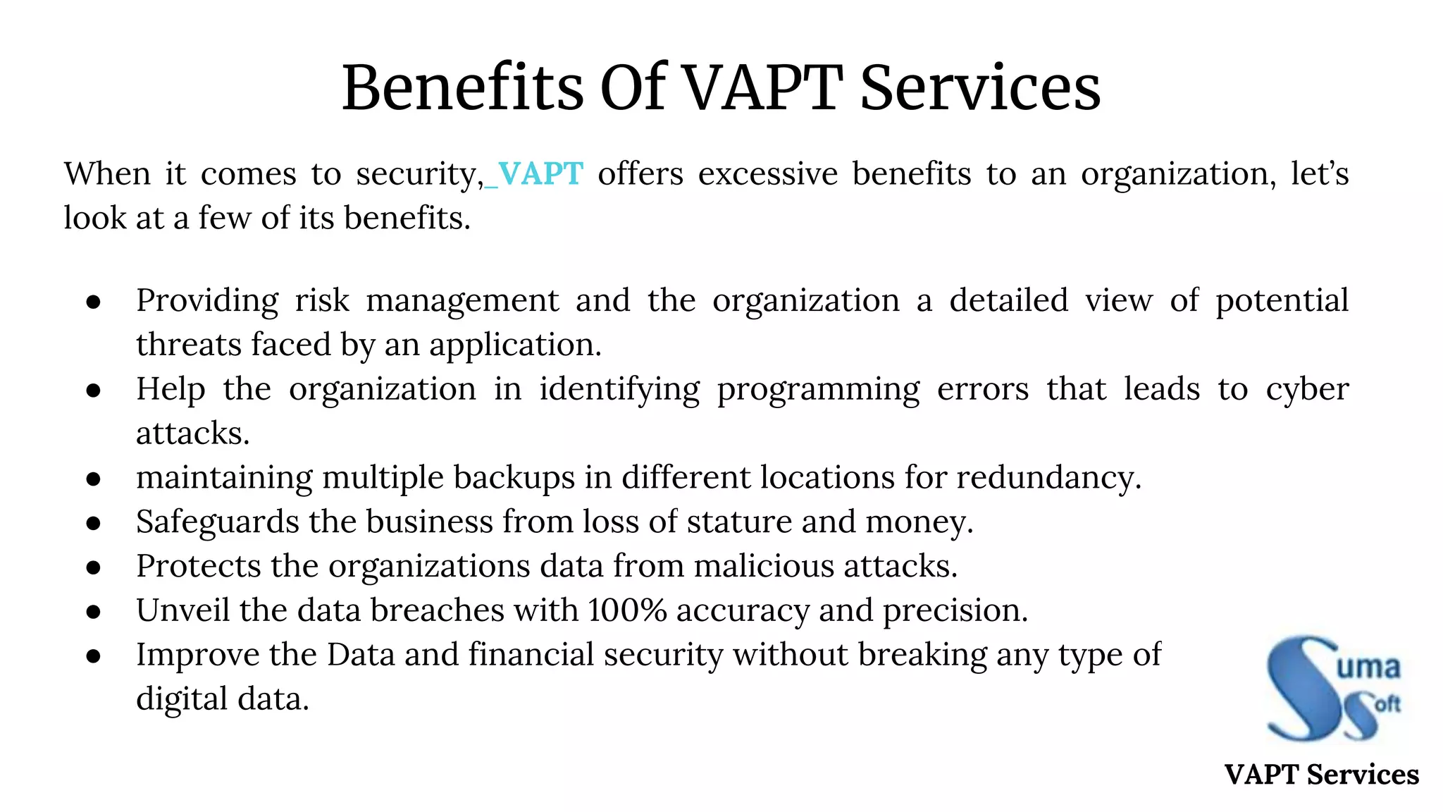 Vapt( vulnerabilty and penetration testing ) services | PPTX