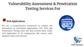 Vapt( vulnerabilty and penetration testing ) services | PPTX