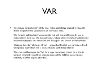 Value at Risk | PDF