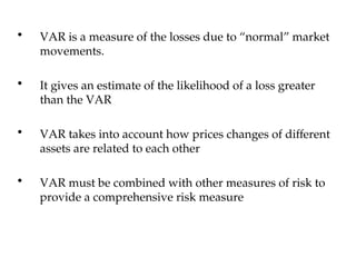Value at risk powerpoint presentation with its methods | PPT
