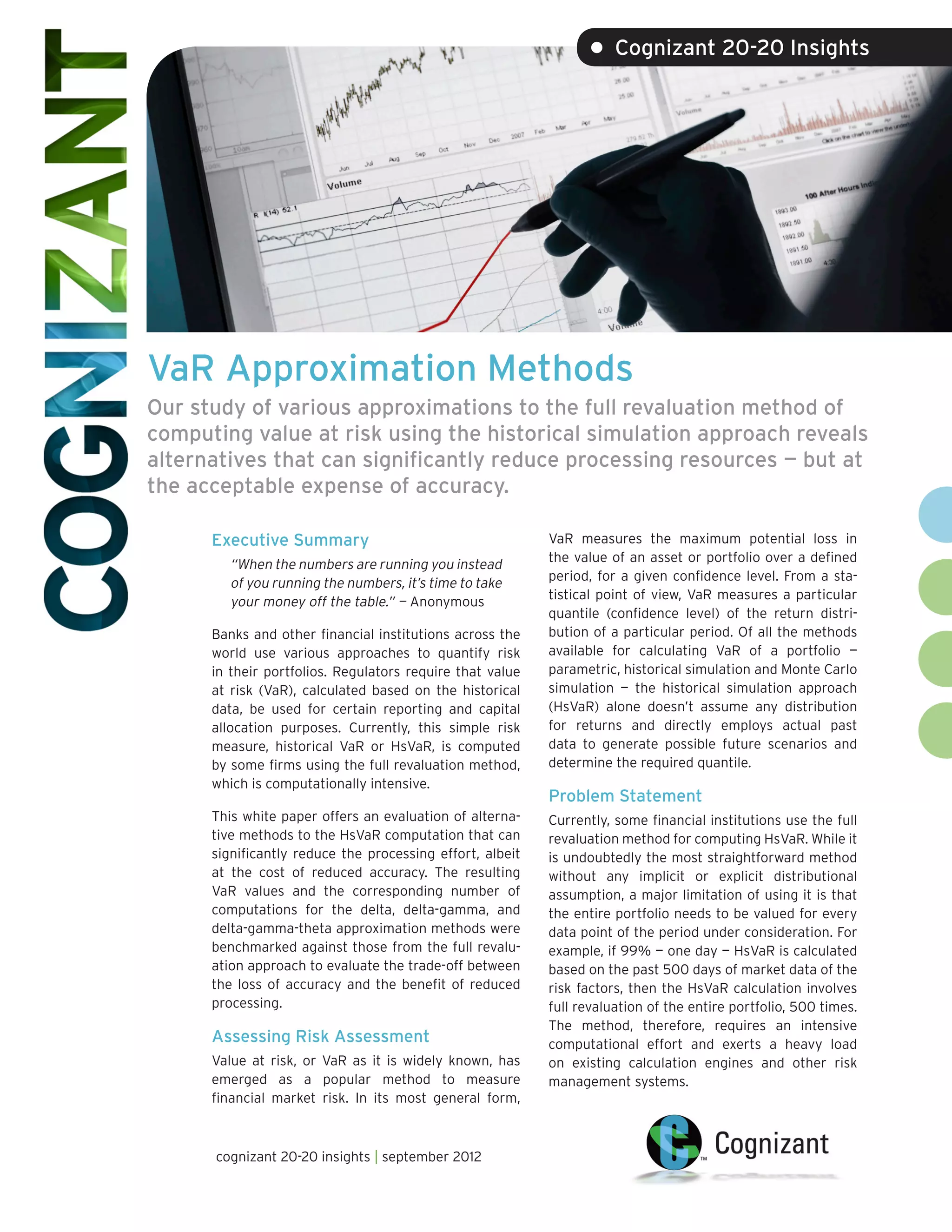 VaR Approximation Methods | PDF