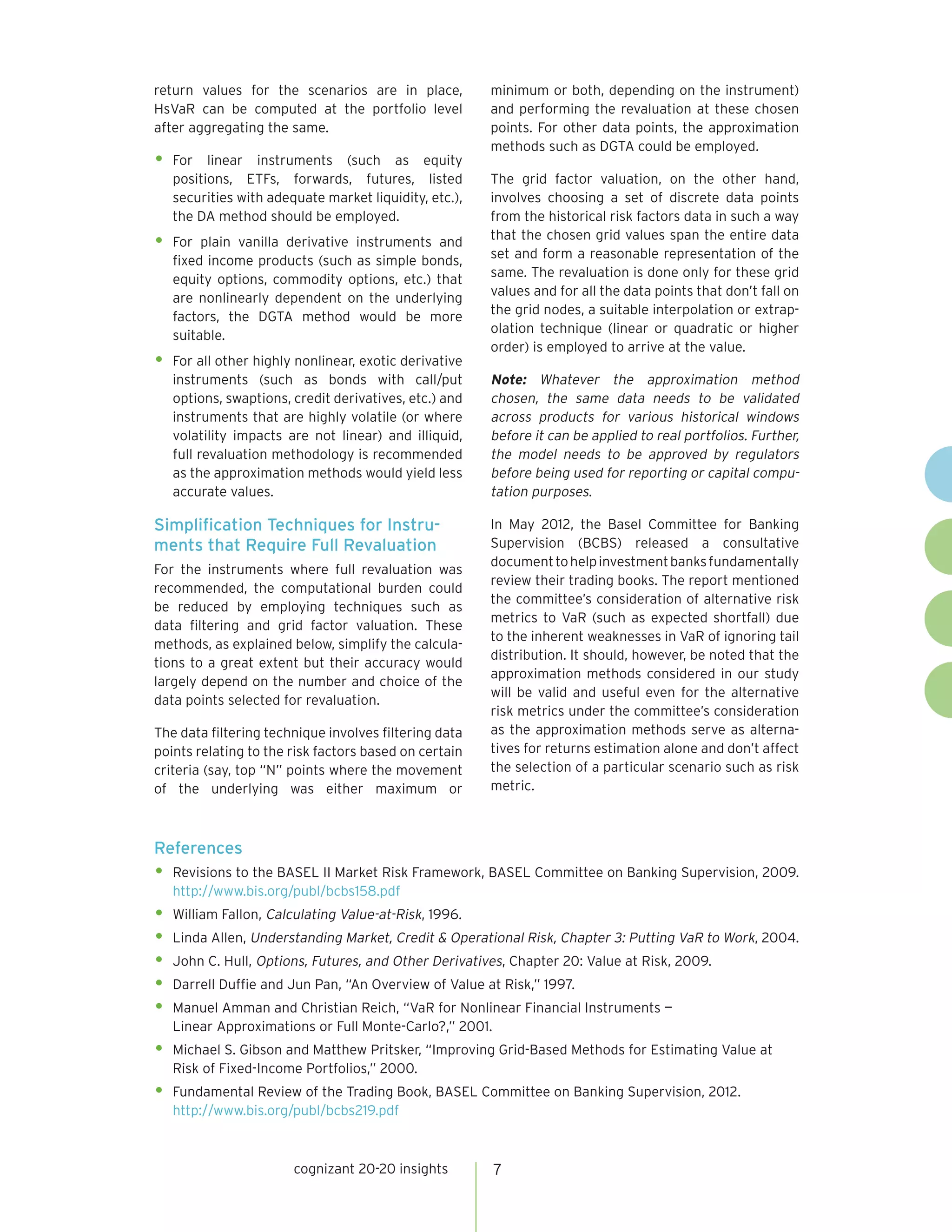 VaR Approximation Methods | PDF
