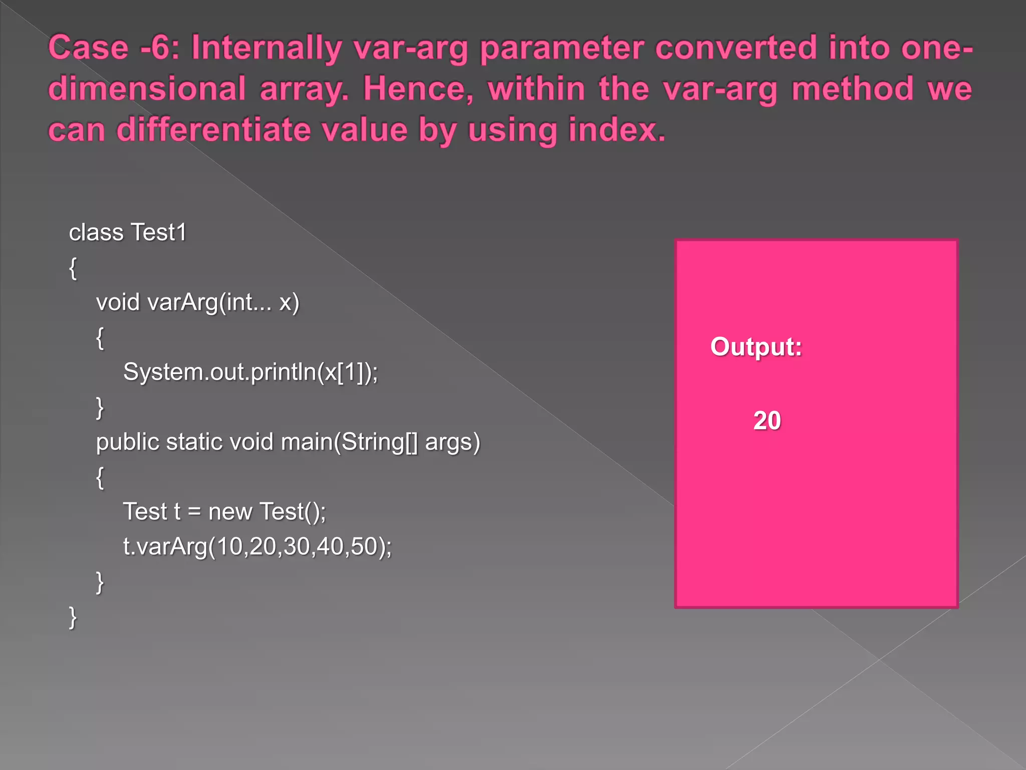 Var Arg Methods Pptx Programming Languages Computing