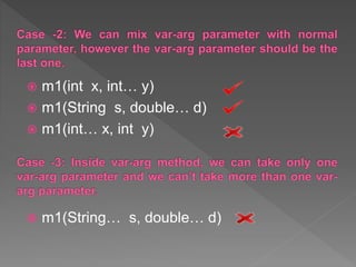 Var arg methods | PPTX