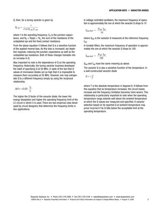 Varactor diode | PDF