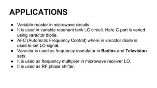Varactor diode | PDF