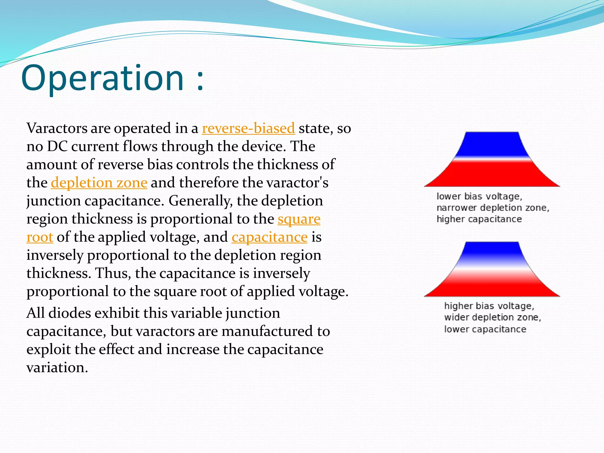 Varactor diode | PPTX