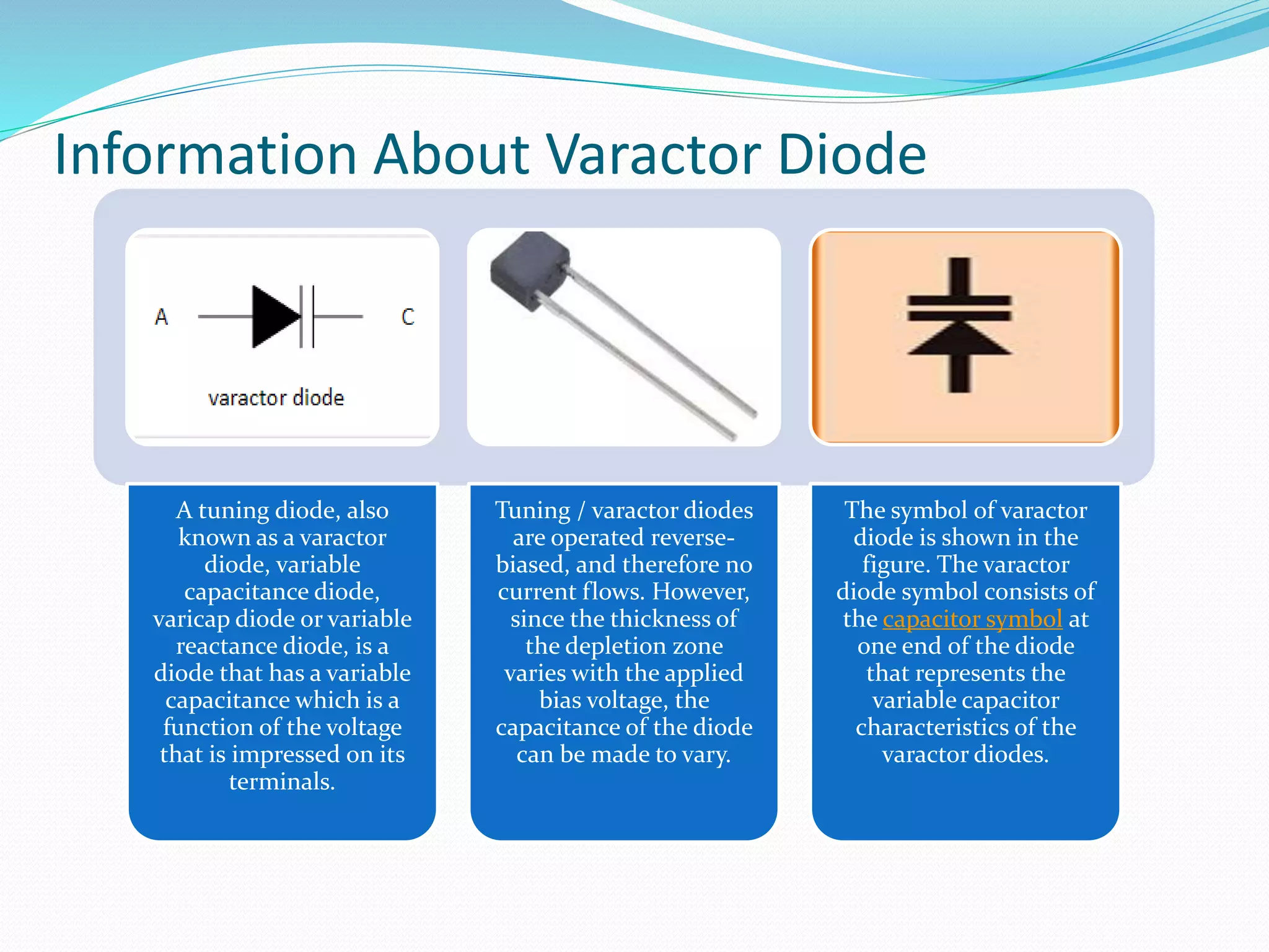 Varactor diode | PPTX
